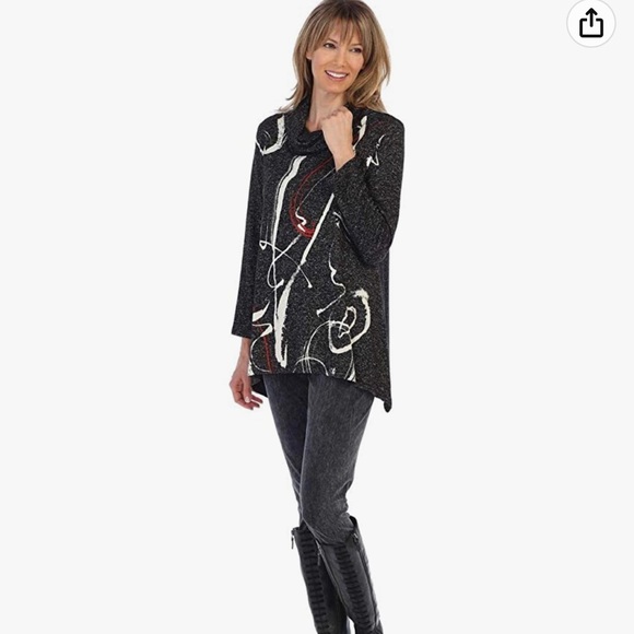 Jess & Jane | Tops | Jess Jane Matilda Medium Tunic Abstract Artsy ...